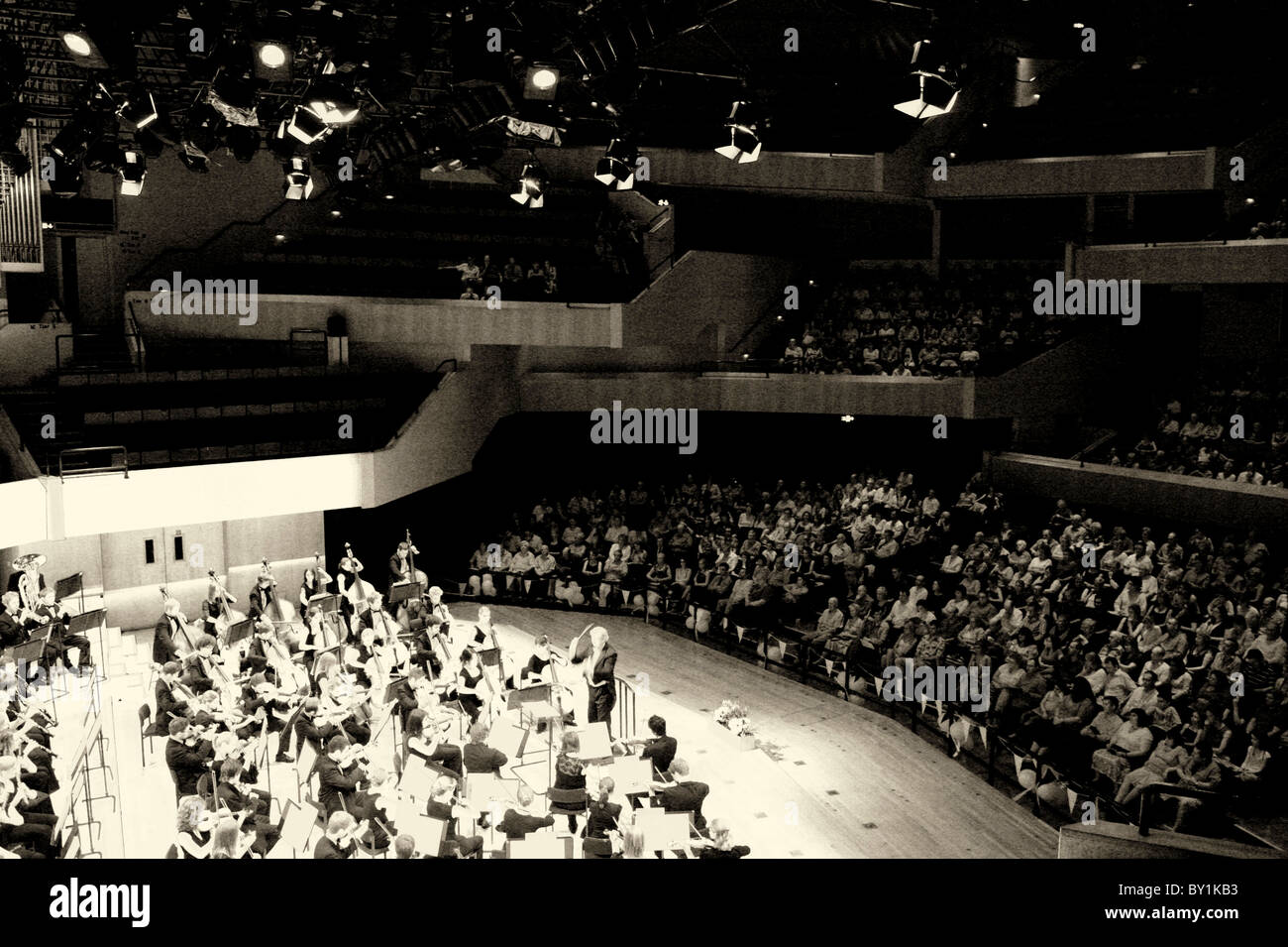 The auditorium in St Davids Hall during the Welsh Proms Stock Photo - Alamy