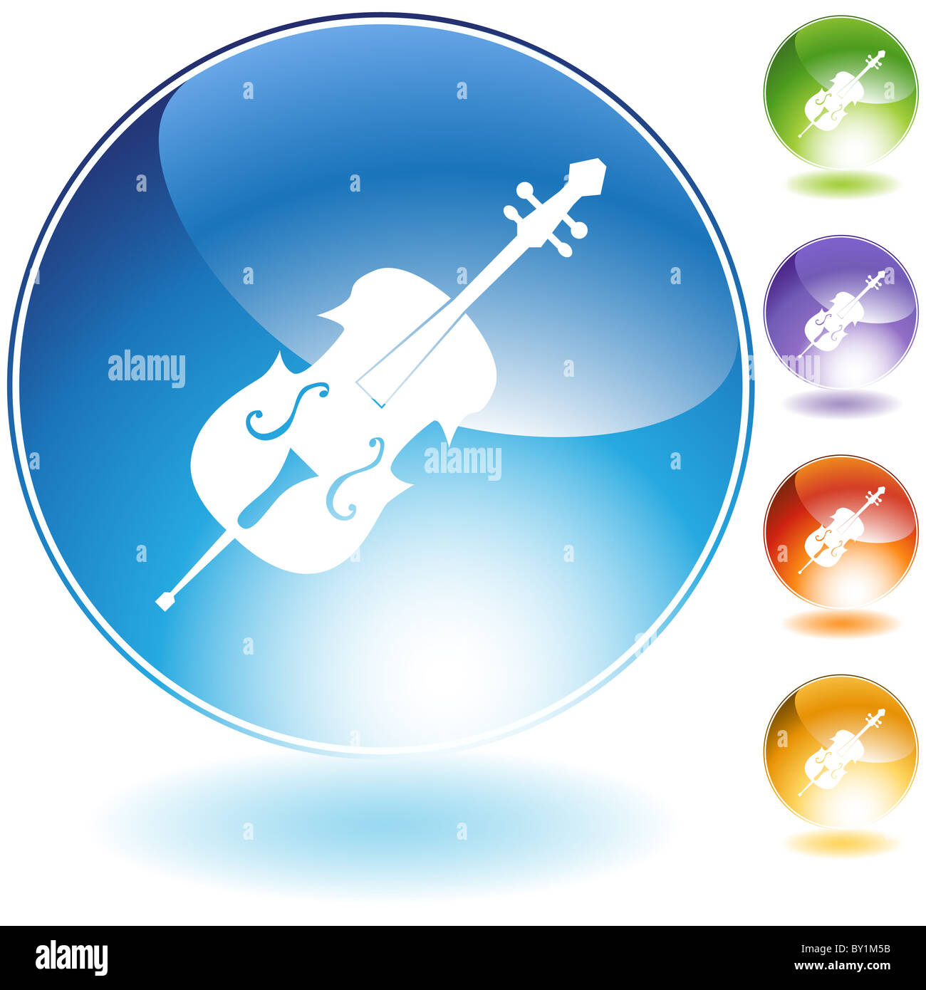 Cello music instrument isolated on a white background Stock Photo - Alamy