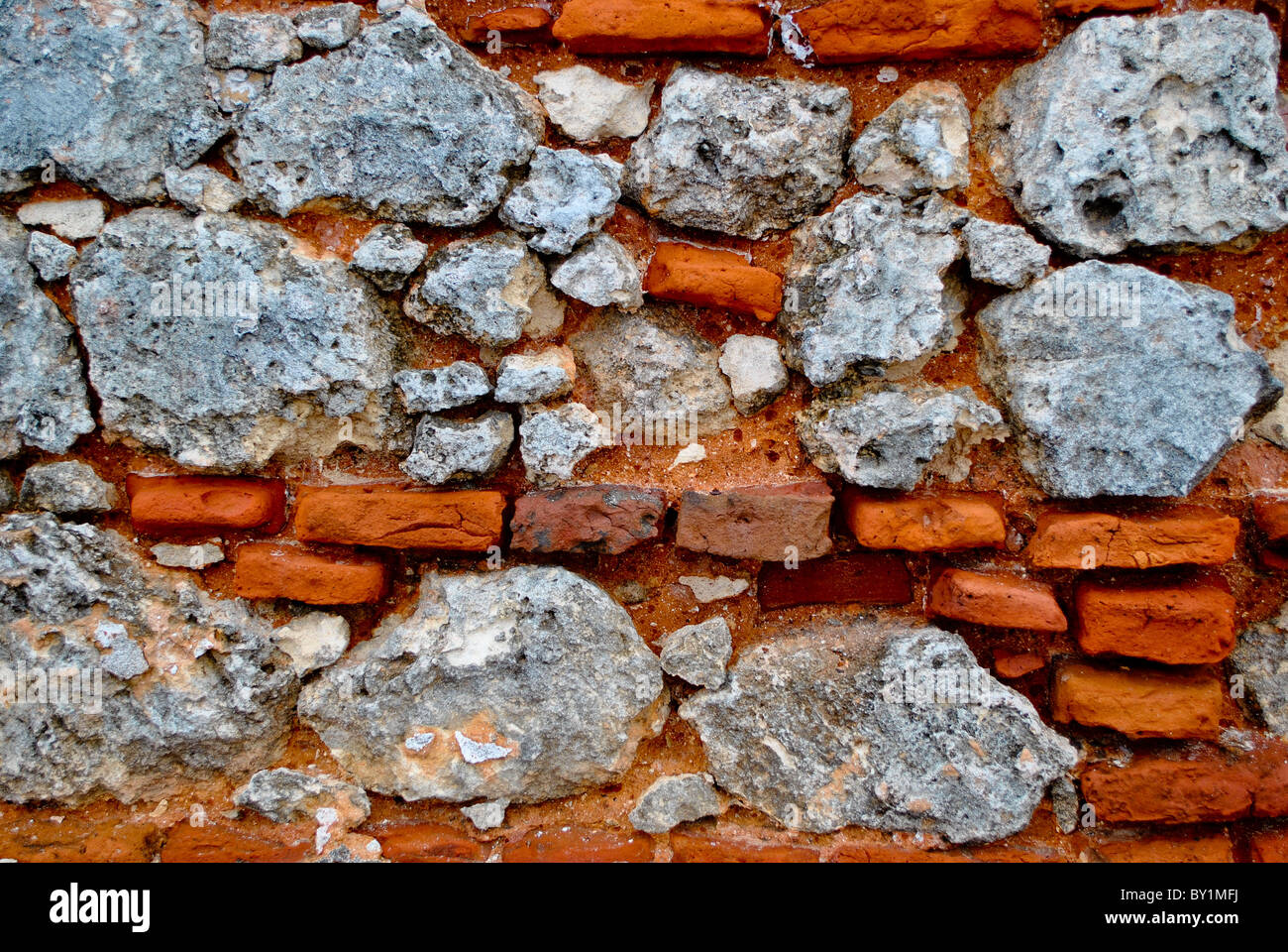 Brick wall of Fort San Cristobal, Puerto Rico Stock Photo - Alamy