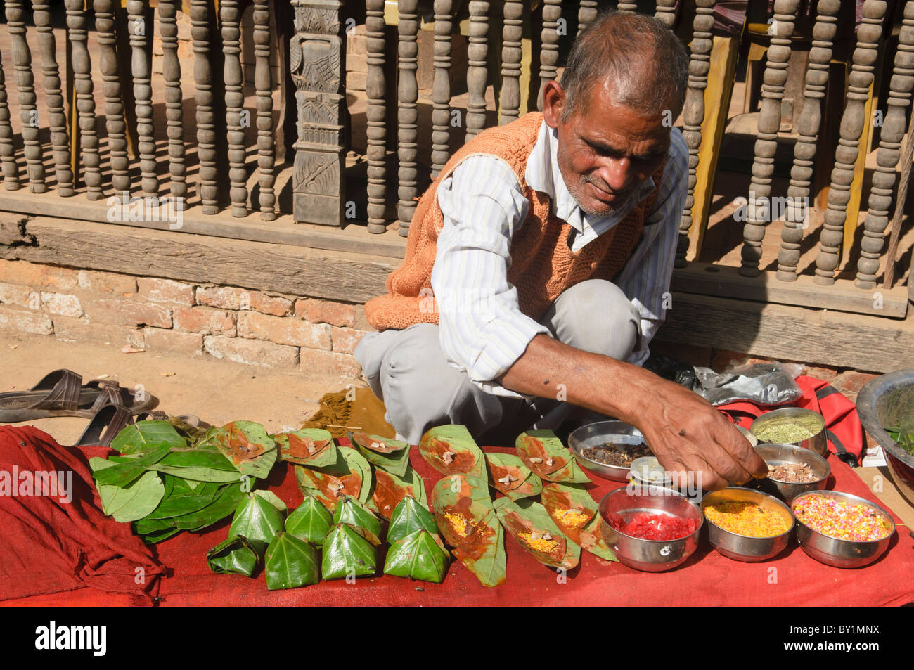 betel nut vendor in Kathmandu, Nepal Stock Photo - Alamy