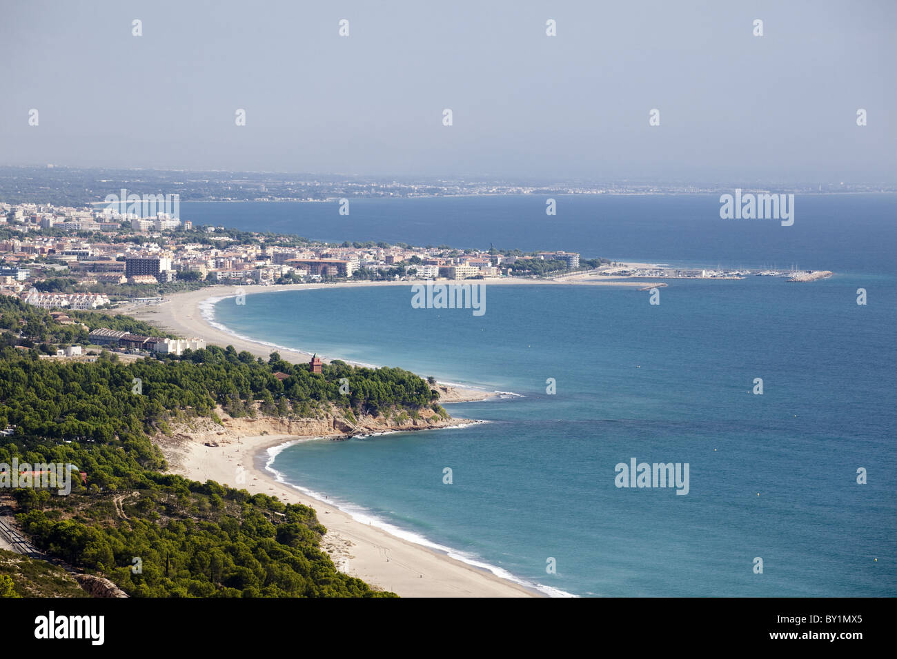 Hospitalet de l'Infant and beach Stock Photo - Alamy