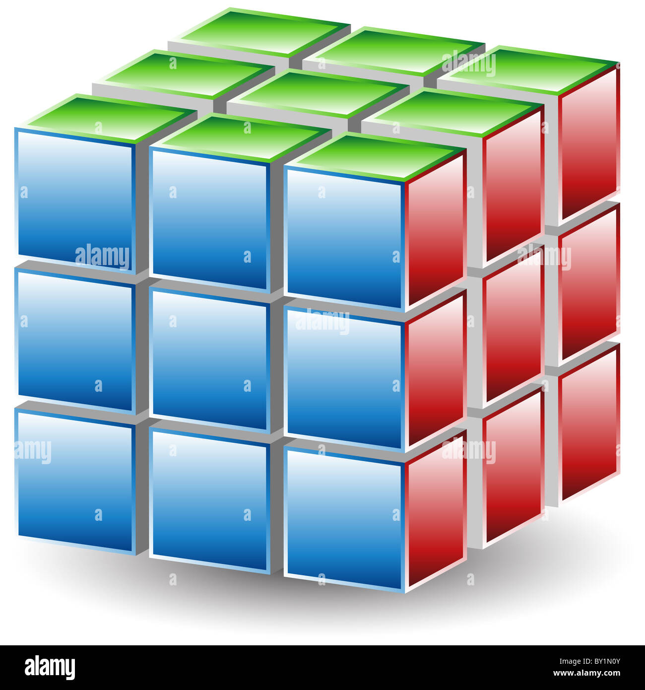 An image of a Puzzle Cube Stock Photo - Alamy
