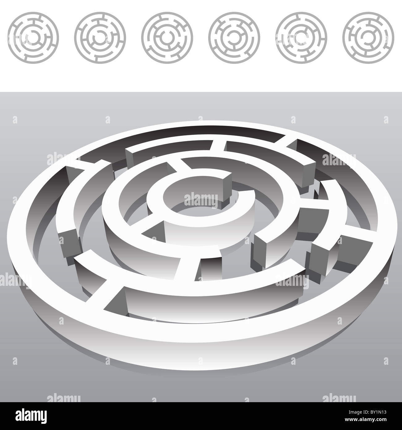 An image of a 3D Maze Stock Photo - Alamy