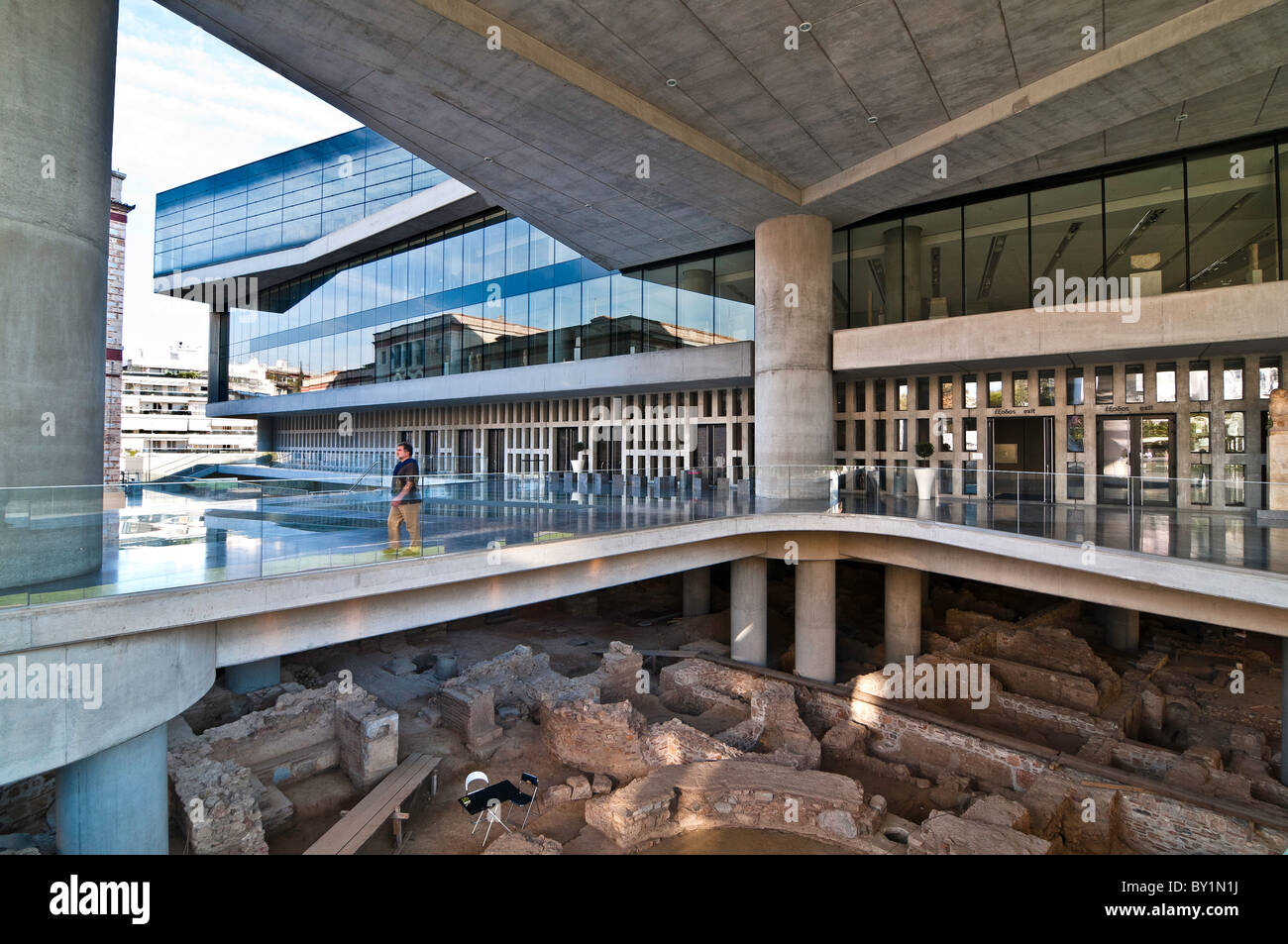 Ancient Athens revealed below the new Acropolis Museum, designed by ...