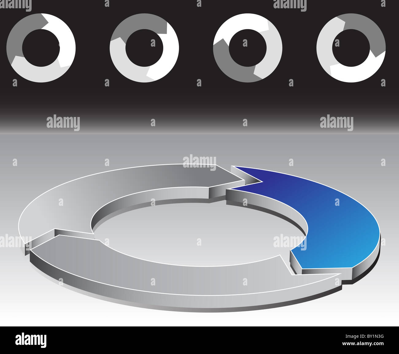 An image of a Process Arrow Chart Stock Photo - Alamy
