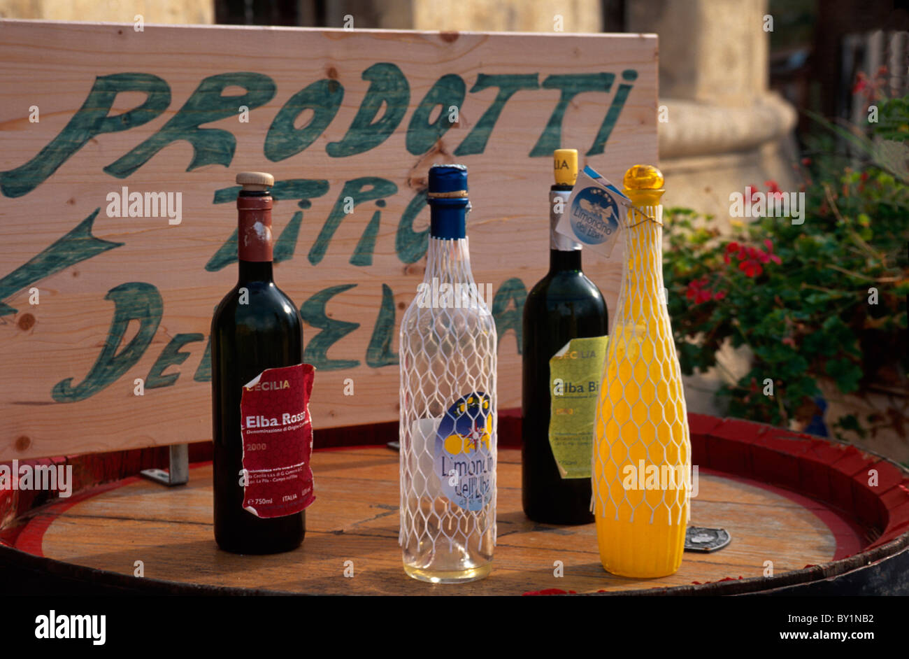Wine in Portoferraio, Elba, Italy Stock Photo - Alamy