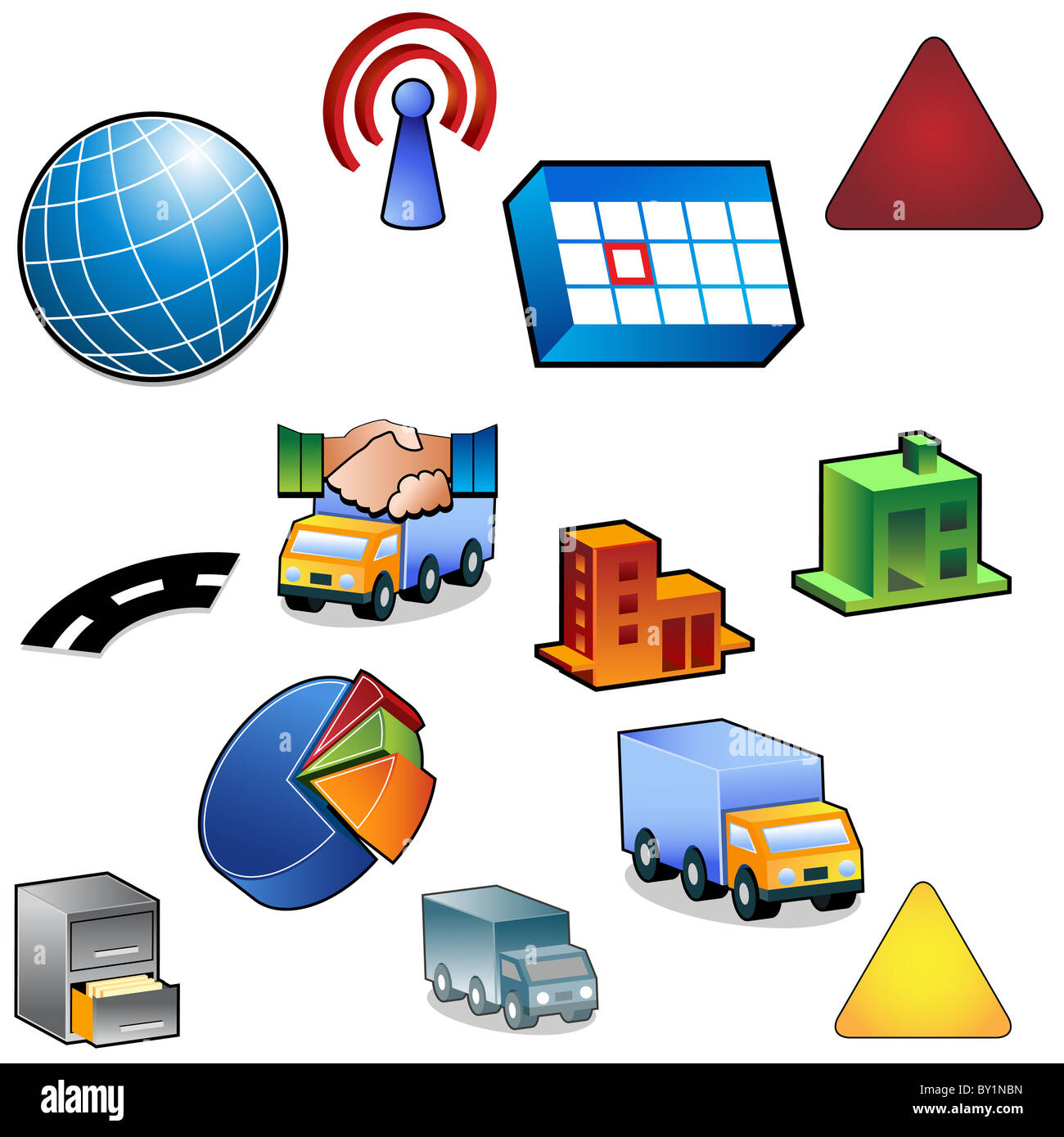 An image of a Traffic Icon Set Stock Photo - Alamy