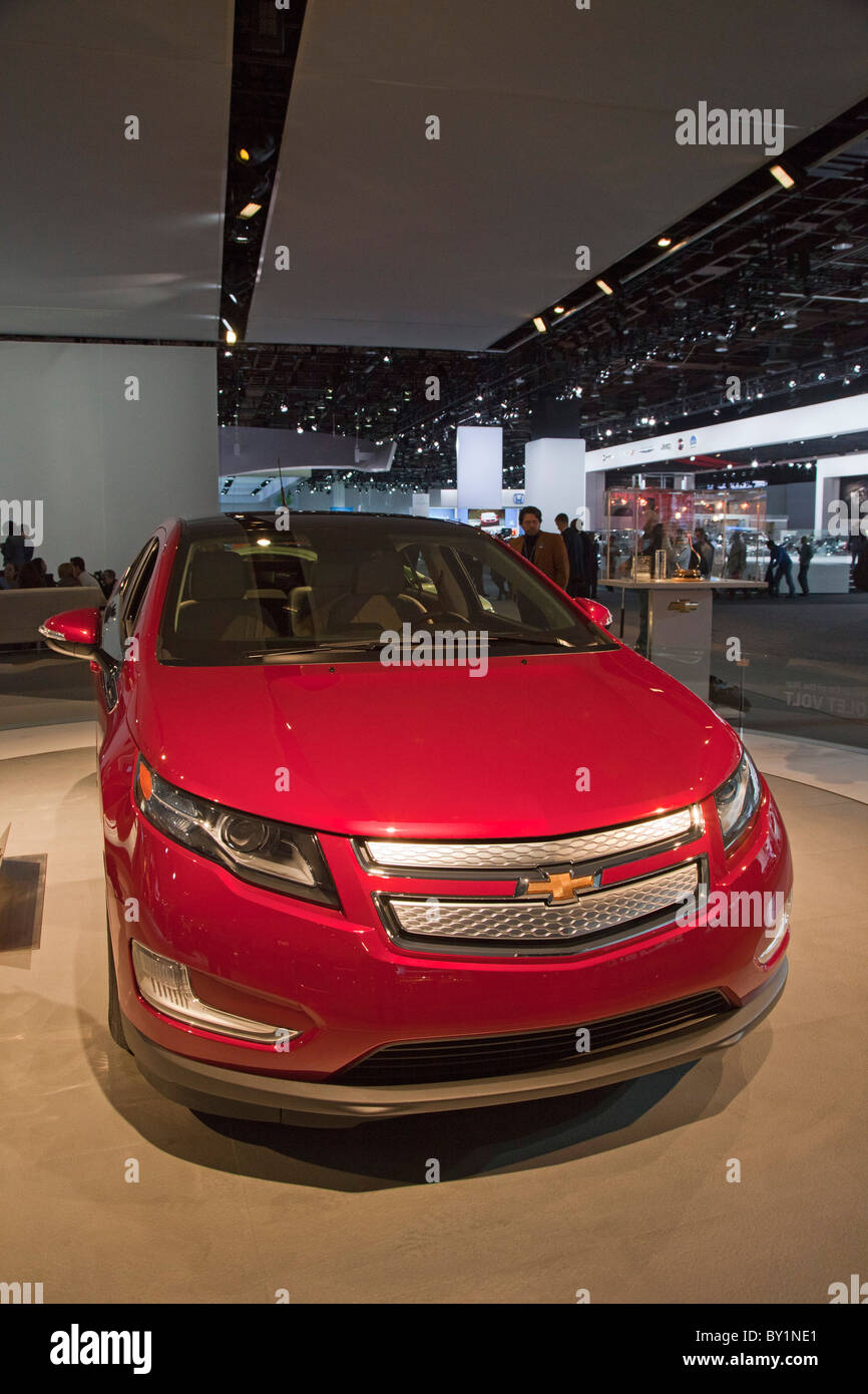 Detroit, Michigan - The Chevrolet Volt on display at the North American ...