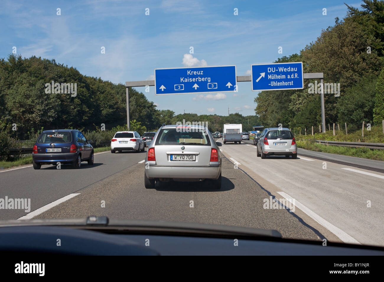 Autobahn 3 heading north from Cologne, Germany Stock Photo - Alamy