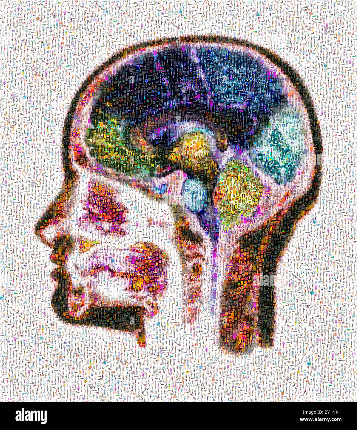 Human brain montage hi-res stock photography and images - Alamy