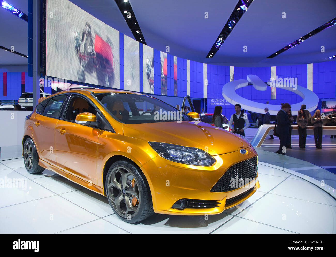 Detroit, Michigan - The Ford Focus ST on display at the North American ...