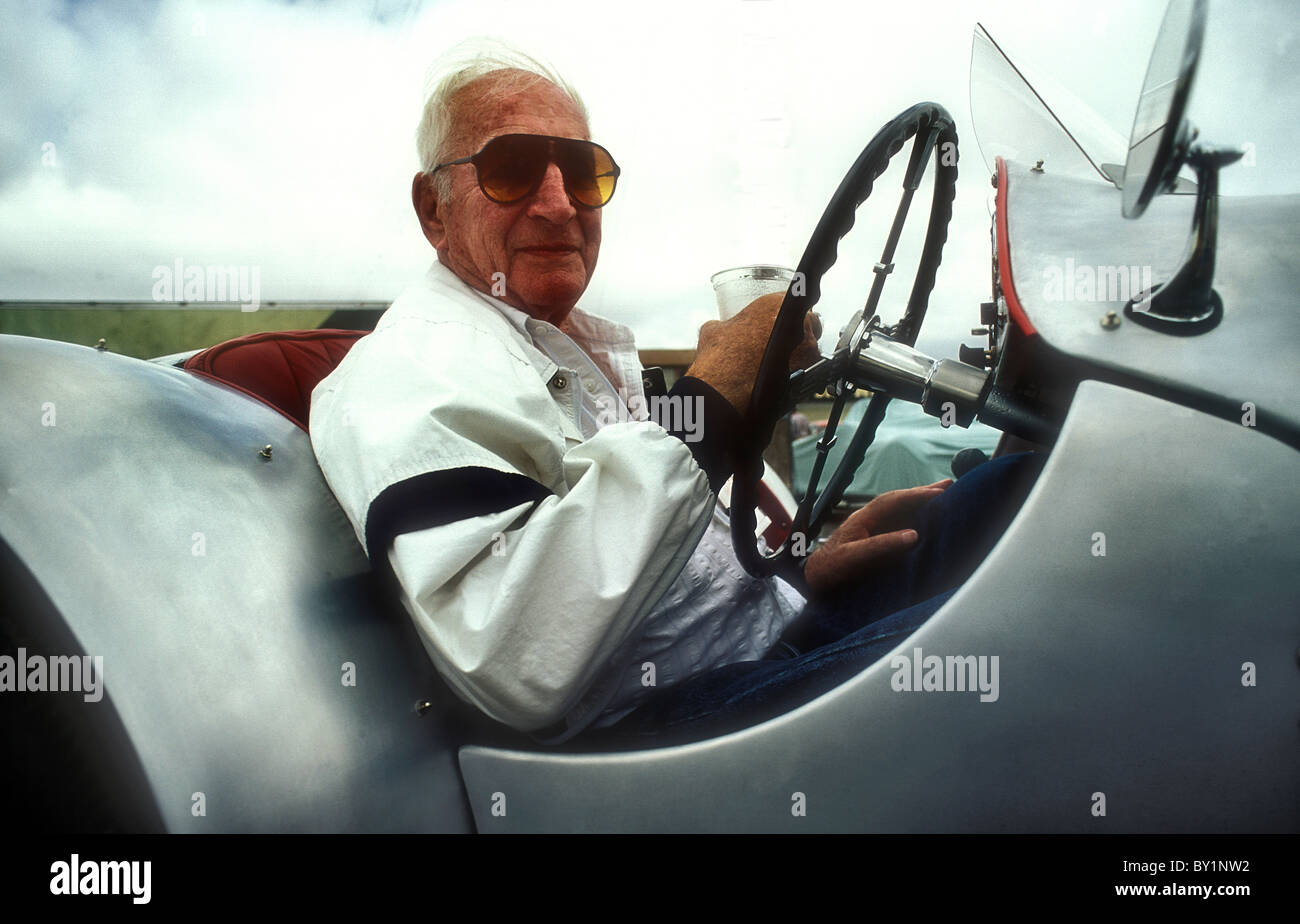 Zora Arkus-Duntov in the first Allard J2 powered by Ford V8 with Ardun ...