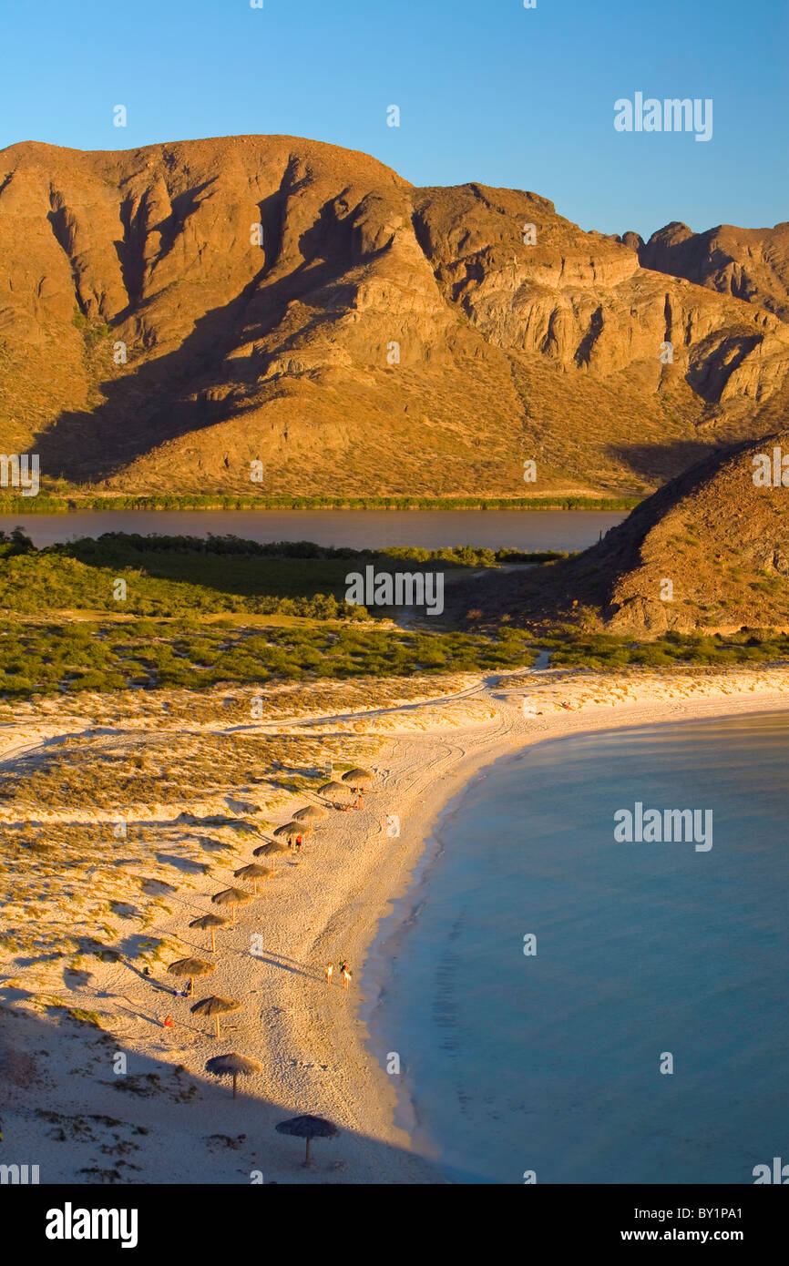 Balandra Beach near the town of Los Azabaches in southern Baja, Mexico ...