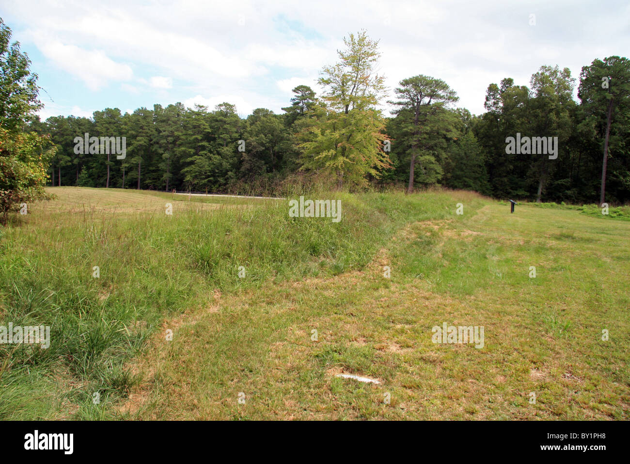 Earthwork fortification of Fort Haskell, Petersburg, VA Stock Photo - Alamy