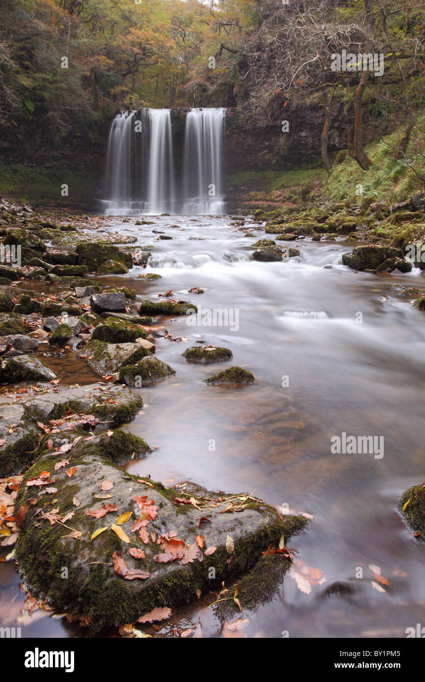 Spectacular Waterfalls of Ystradfellte, Brecon Beacons Stock Photo - Alamy