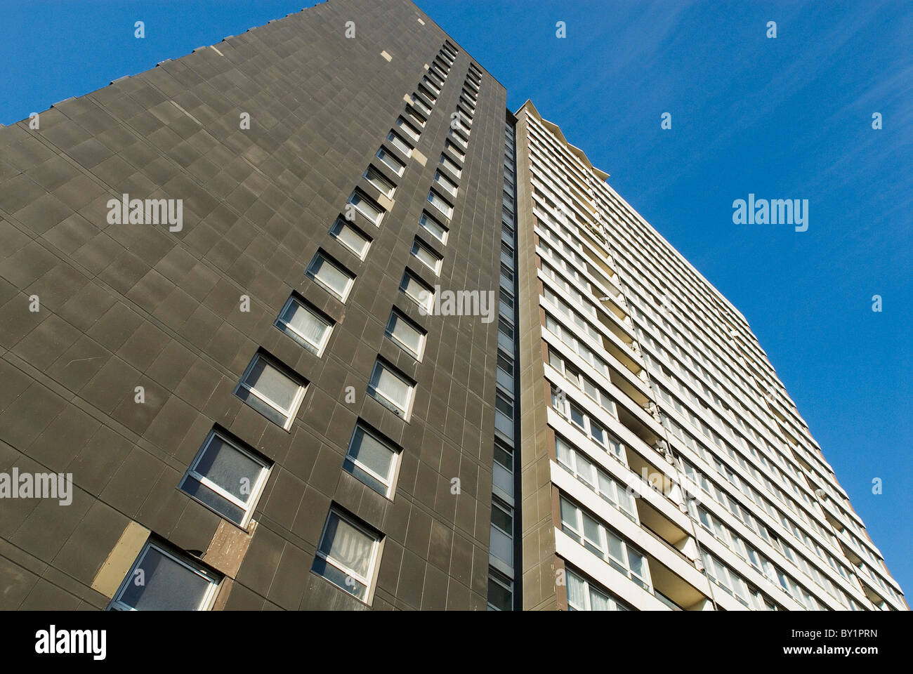Concrete tower block in Stratford East London UK Stock Photo - Alamy
