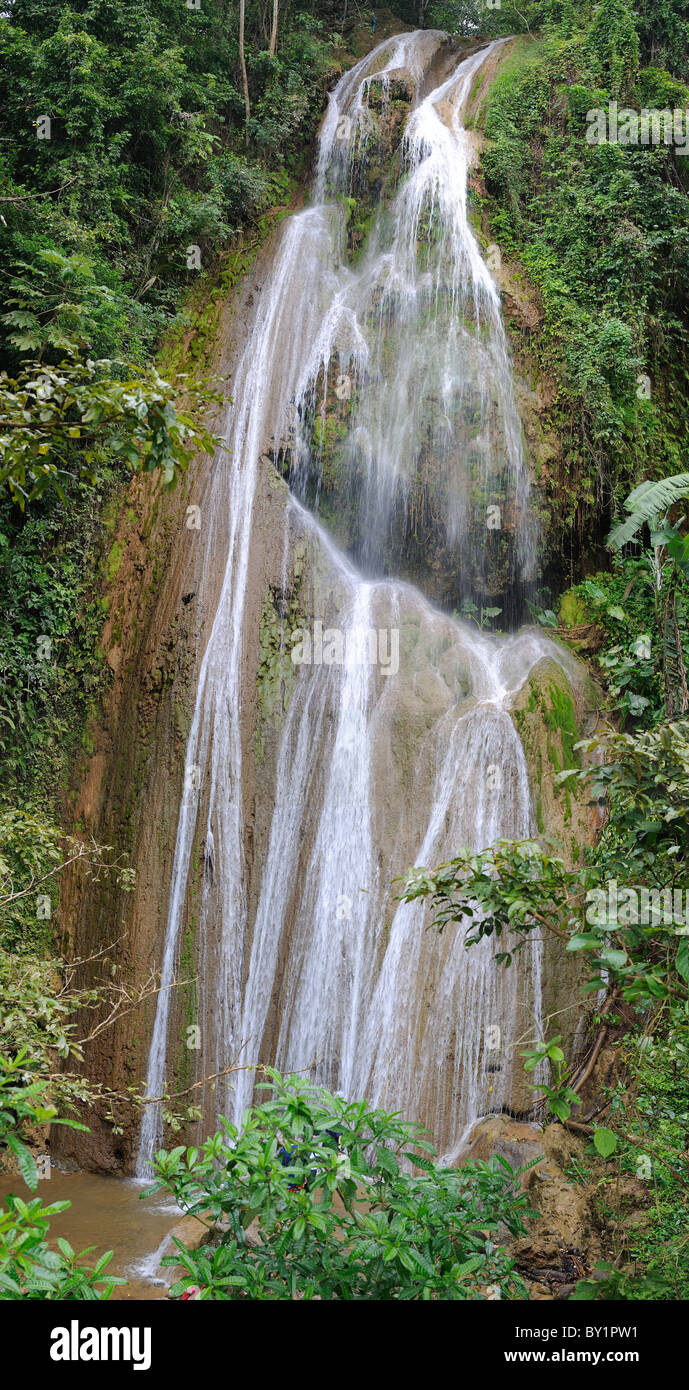 Tropical Waterfall in Samana, Dominican Republic Stock Photo - Alamy