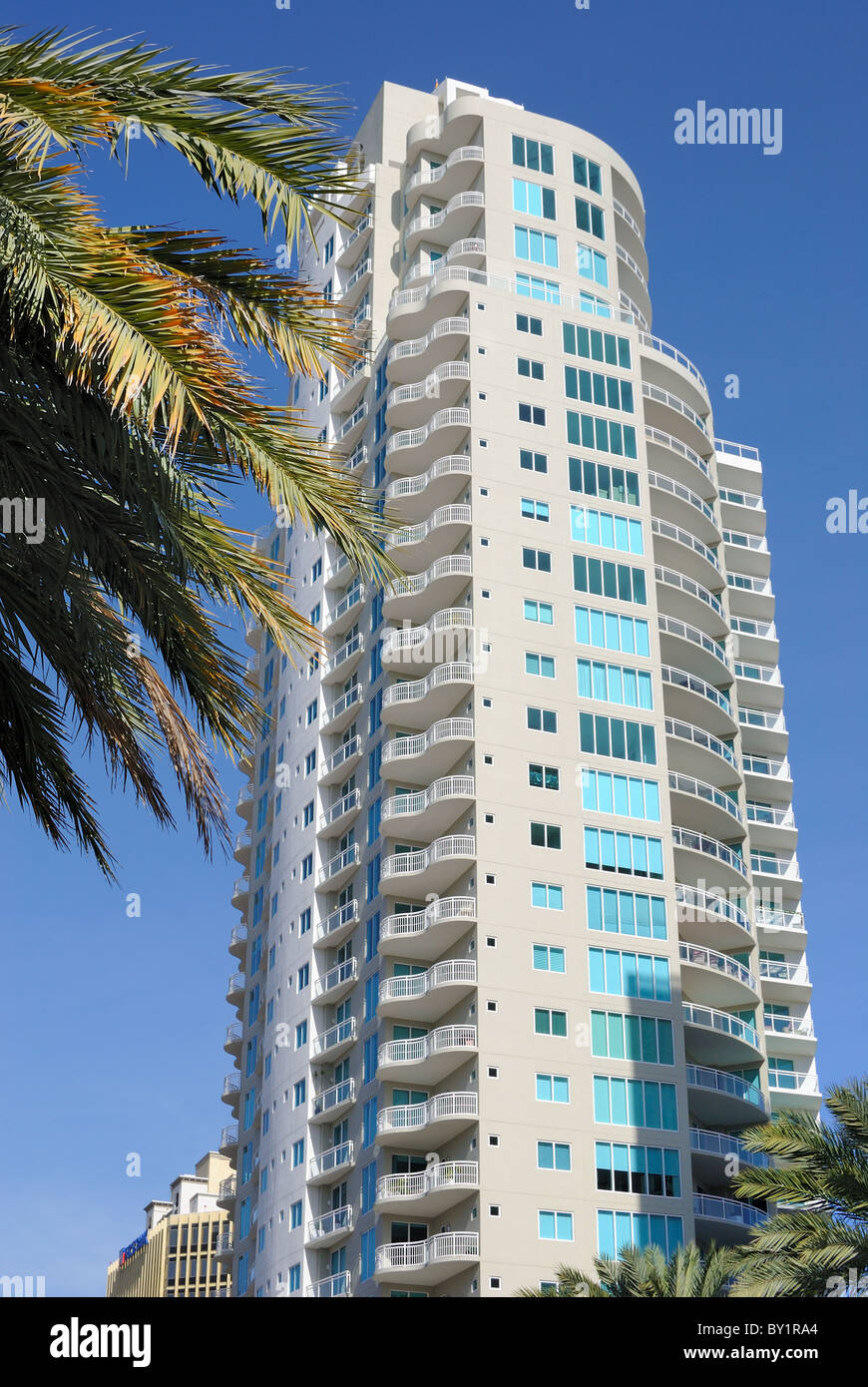 Luxury residential high rises in St. Petersburg, Florida Stock Photo ...