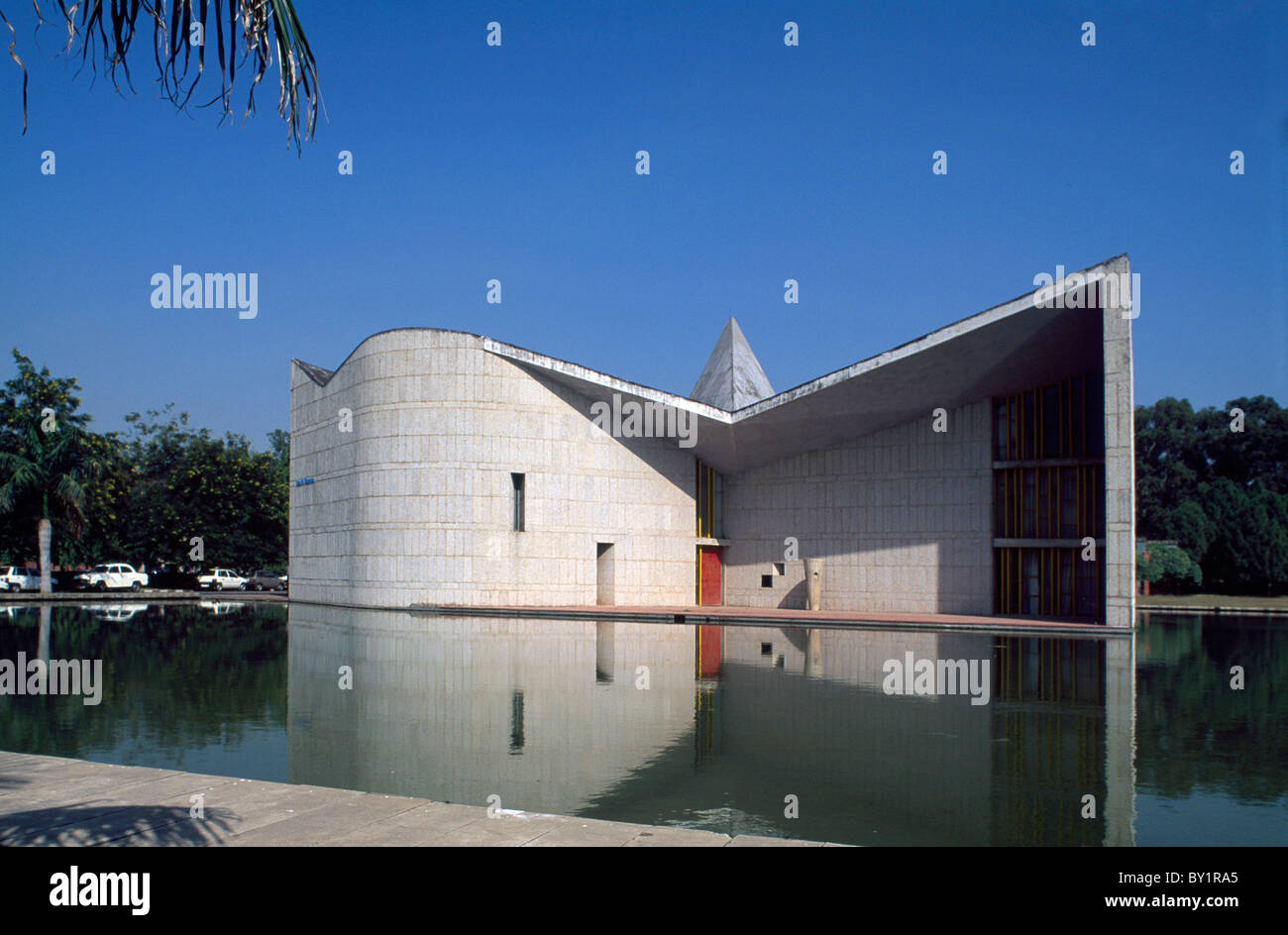 Library built by Le Corbusier in Chandigarh (Haryana), India Stock ...