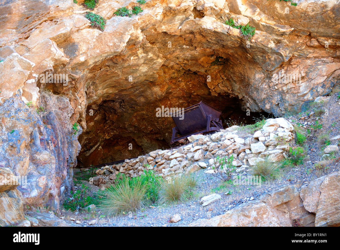 Old Emery mine on Naxos, Greek Cyclades Islands Stock Photo - Alamy