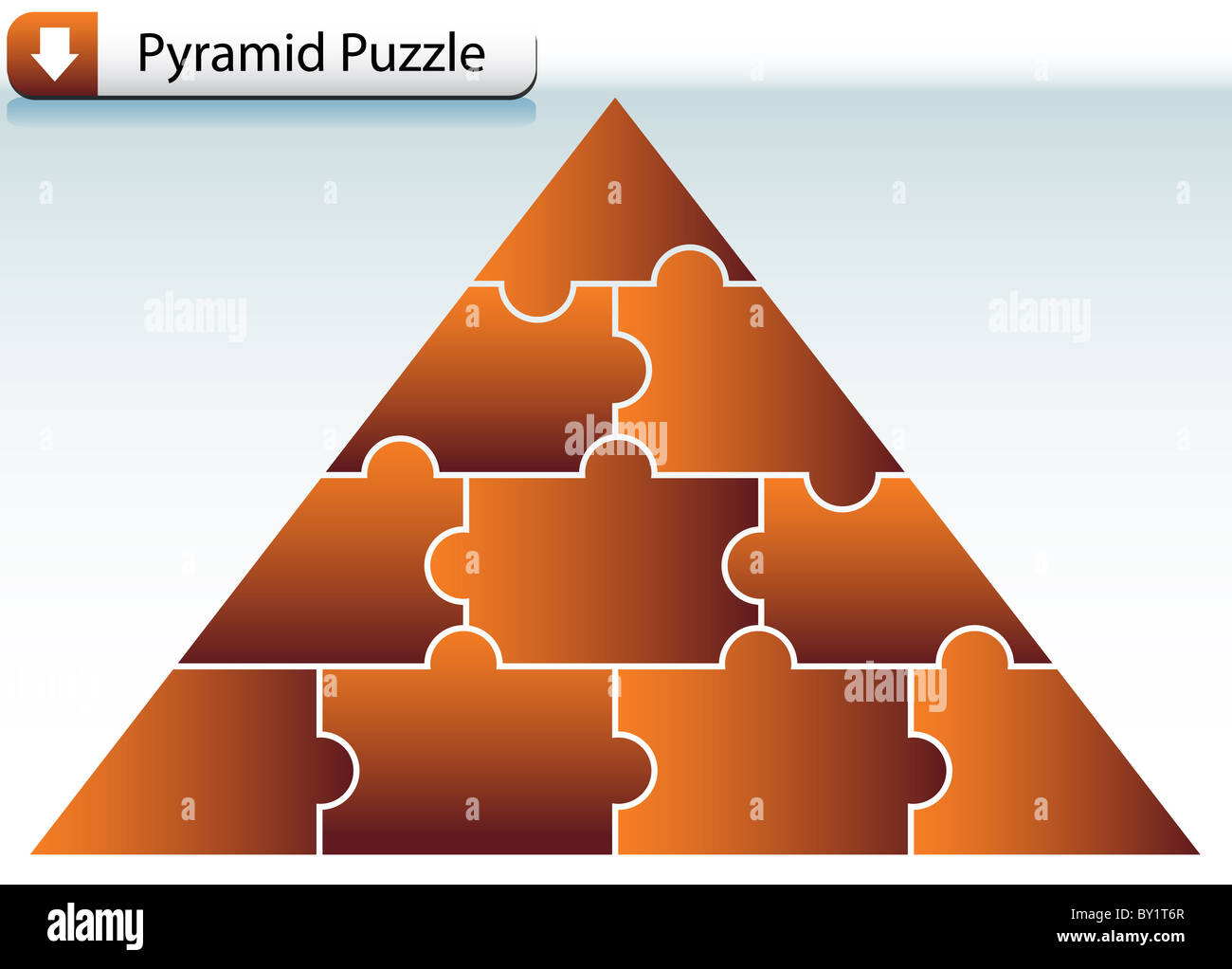 An image of a Puzzle Pyramid Stock Photo - Alamy
