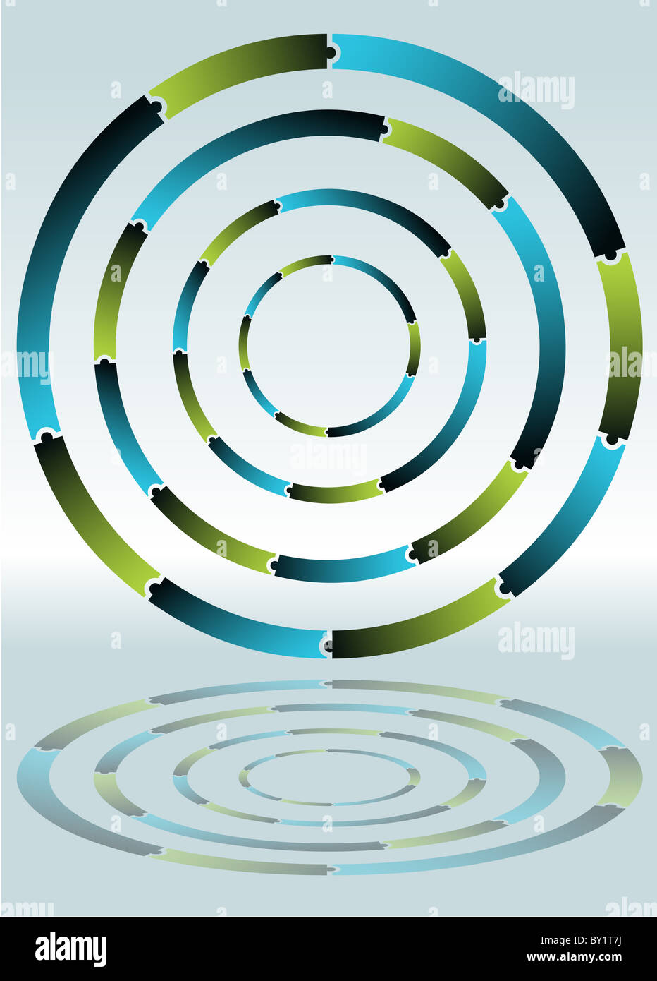 An image of a Puzzle Wheel with Levels Stock Photo - Alamy