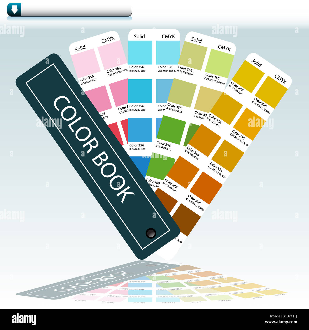 An image of a color guide chart Stock Photo - Alamy