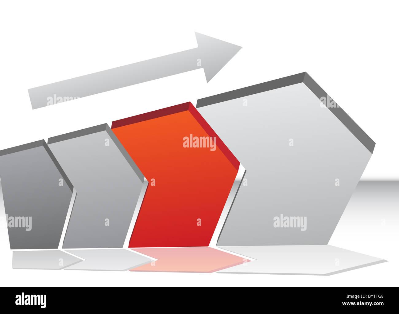 Red and white chevron Cut Out Stock Images & Pictures - Alamy