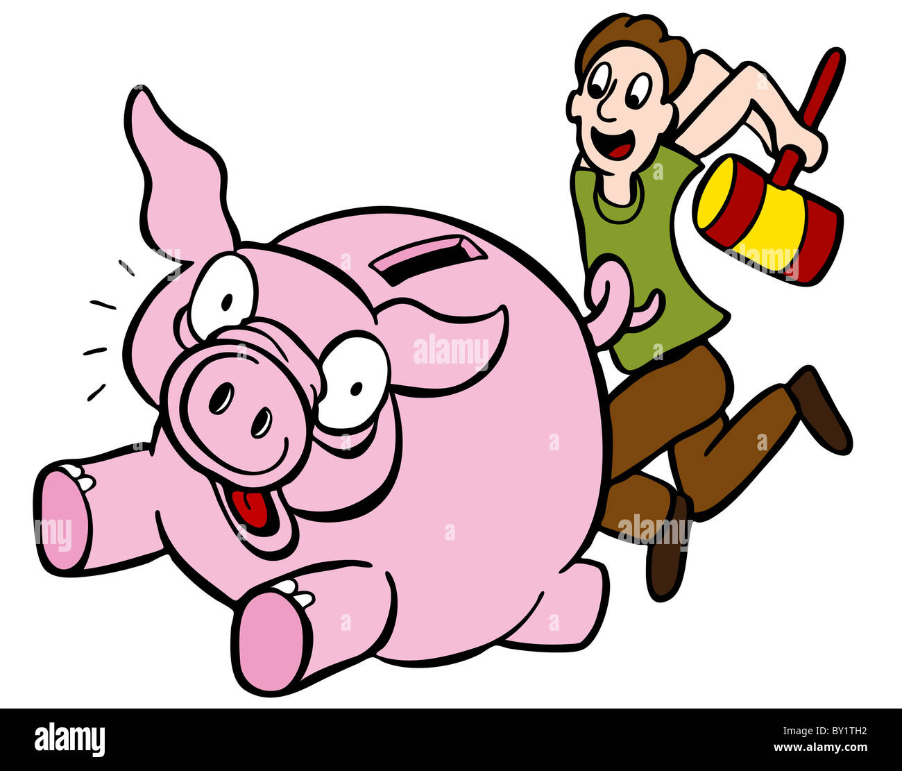 An image of a breaking the bank Stock Photo - Alamy