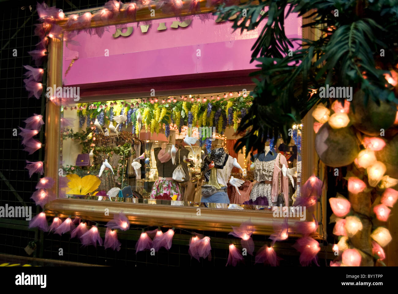 a shop window reflection in a mirror Stock Photo - Alamy