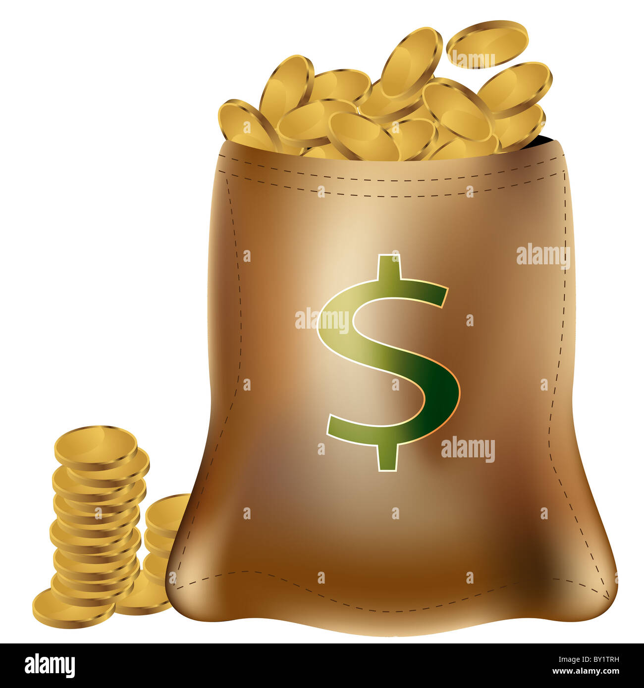 An image of a money bag Stock Photo - Alamy