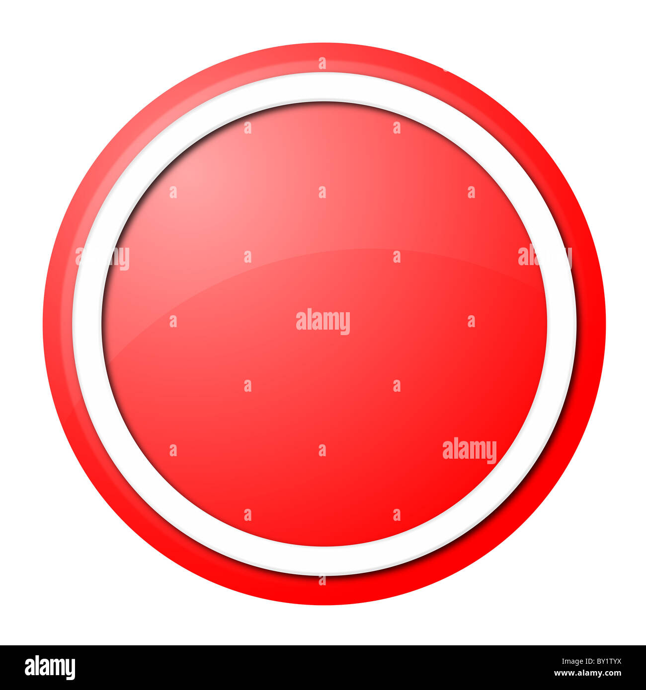 round red button Stock Photo - Alamy