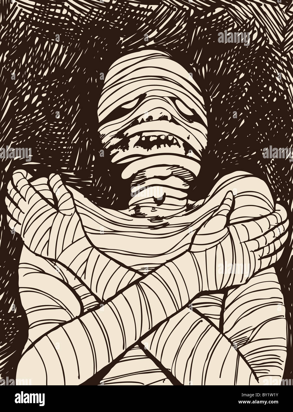 An image of a creepy mummy Stock Photo - Alamy