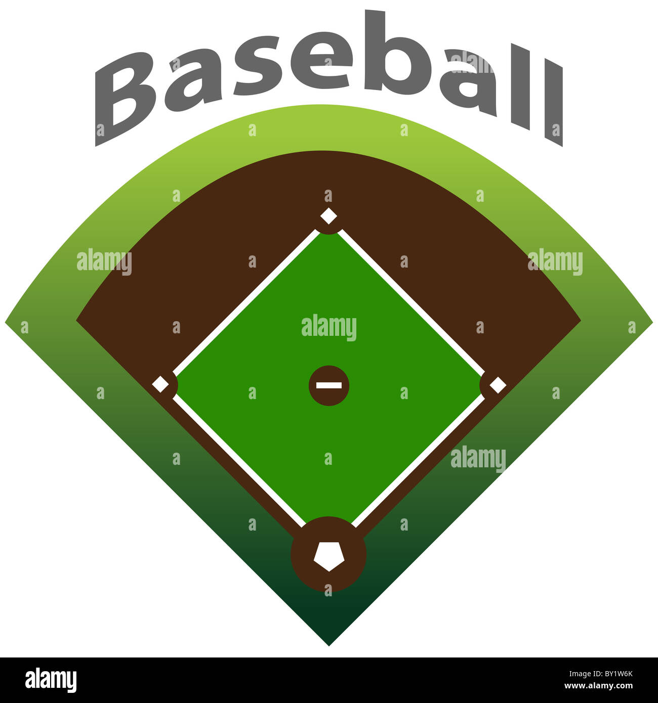 An overhead image of a baseball field Stock Photo - Alamy