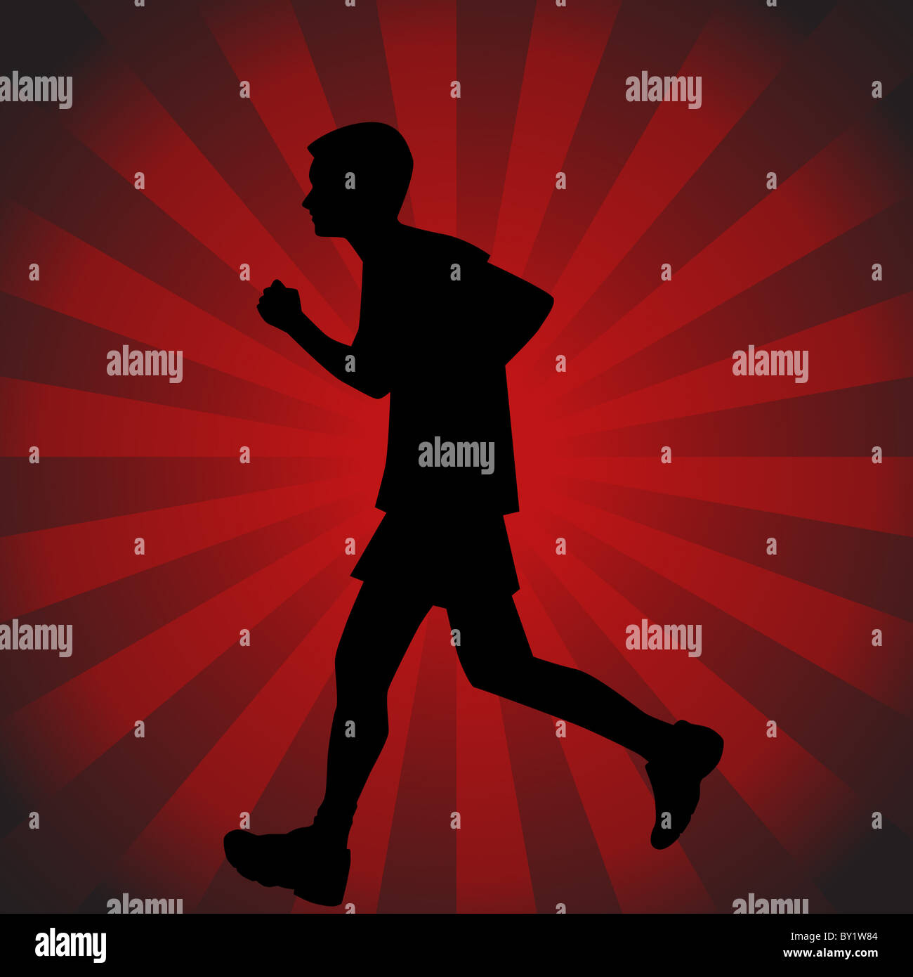 An image of a running teenager Stock Photo - Alamy