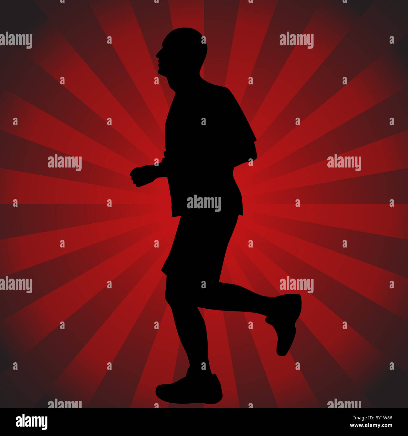 An image of a running male Stock Photo - Alamy