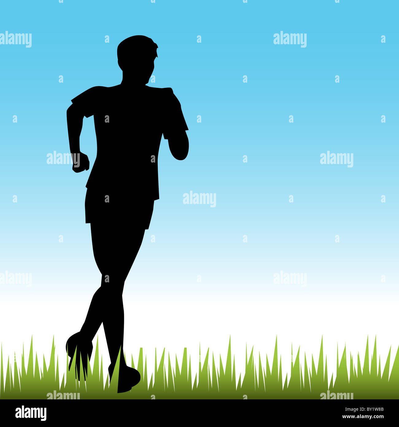 An image of a running teenager Stock Photo - Alamy