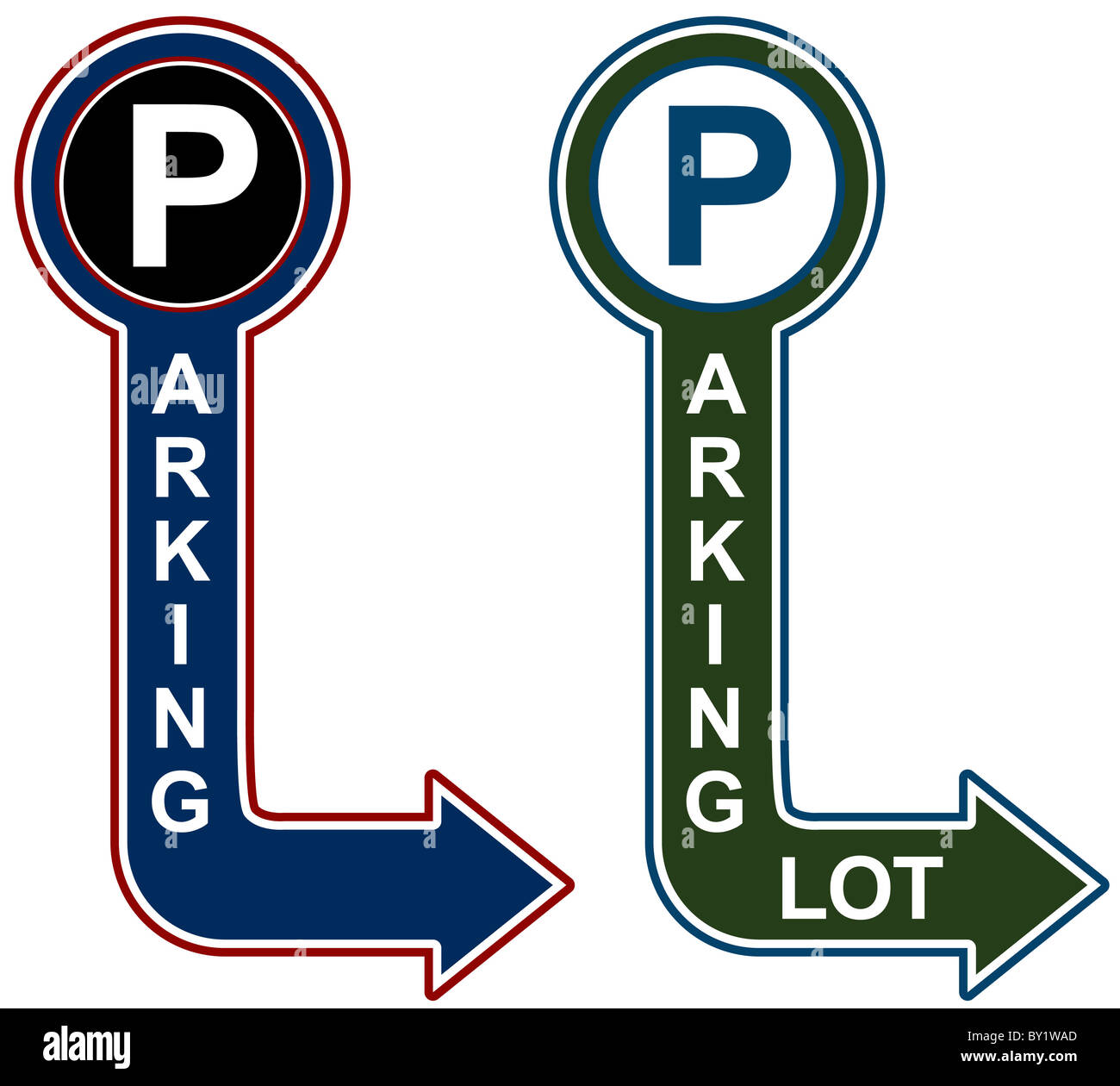 An image of a parking structure sign Stock Photo - Alamy