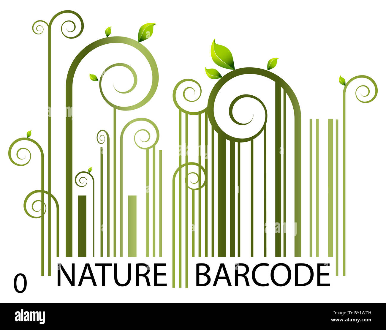 An image of a nature barcode Stock Photo - Alamy