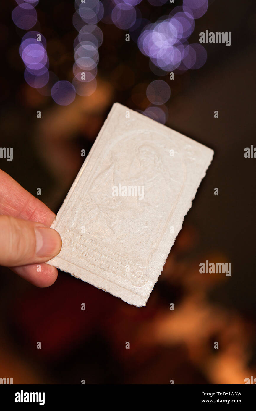 UK, England, Yorkshire, Leeds, City Museum, embossed traditional Polish ...