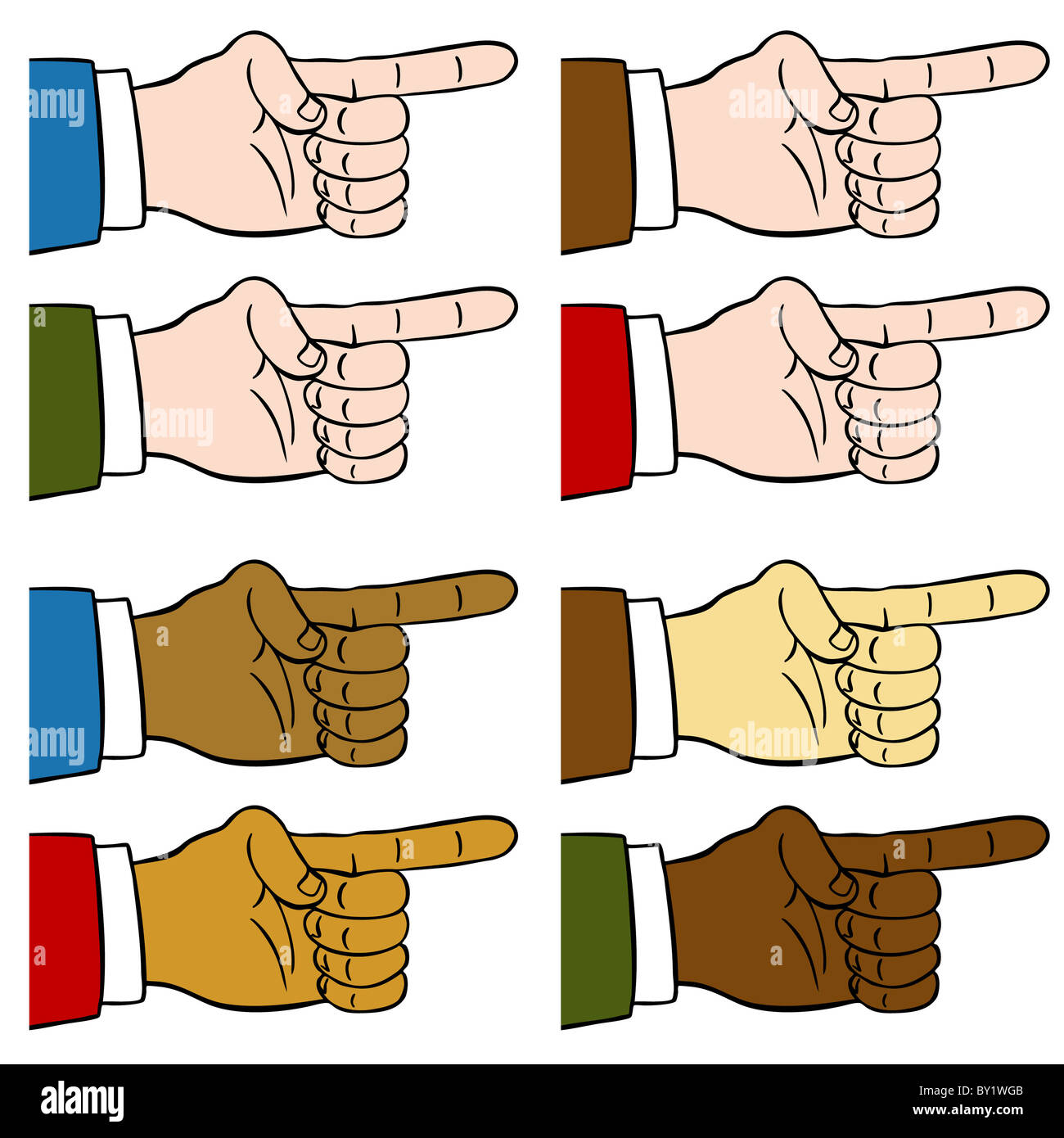 An image of a finger pointing Stock Photo - Alamy