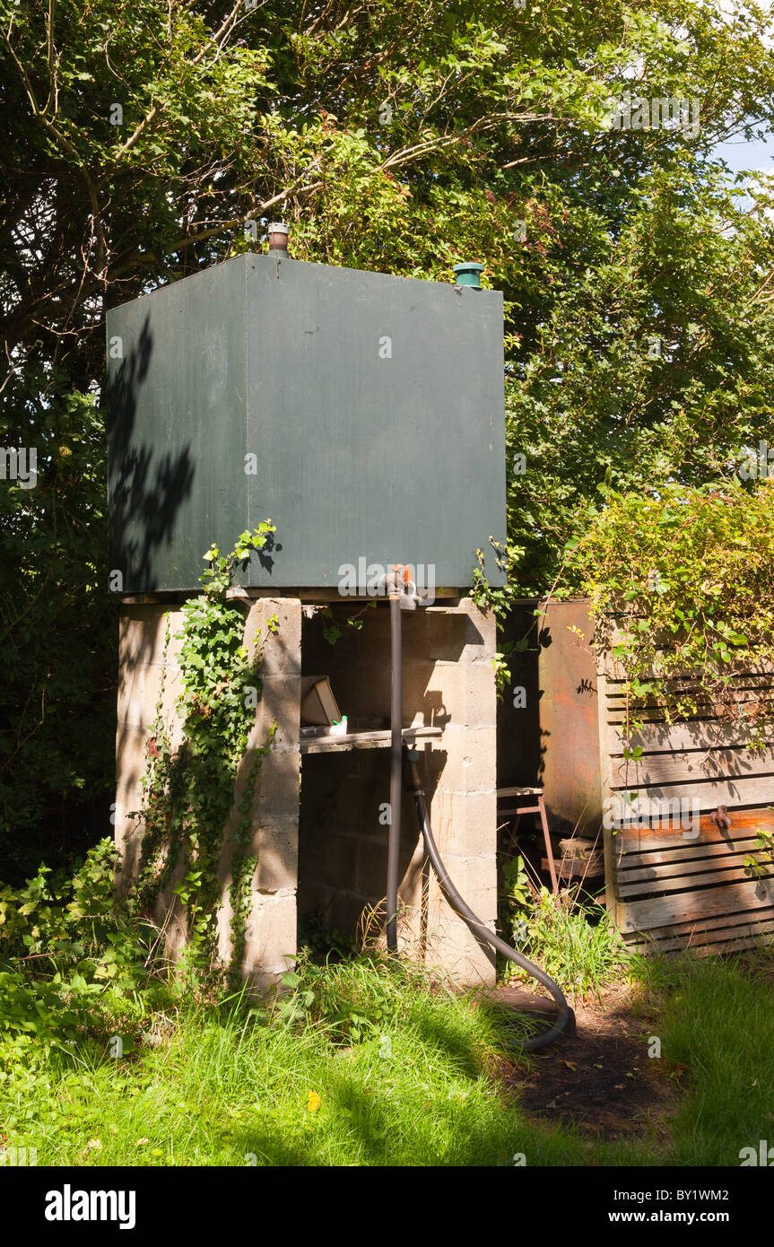A farmyard diesel tank for filling tractors in the Uk Stock Photo - Alamy