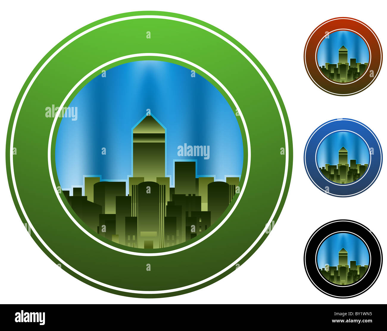 An image of a city circle Stock Photo - Alamy