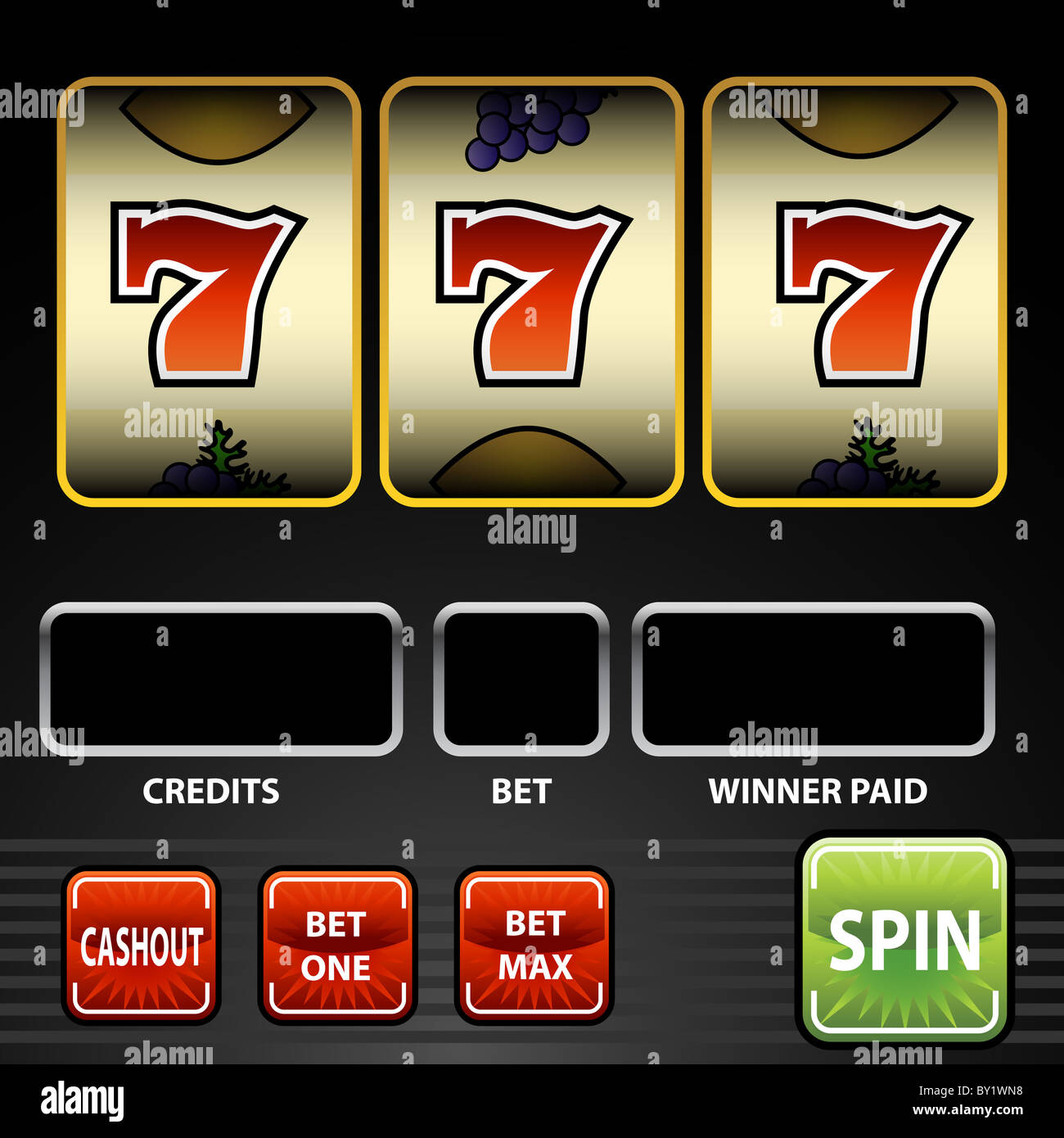 An image of a lucky seven slot machine Stock Photo - Alamy