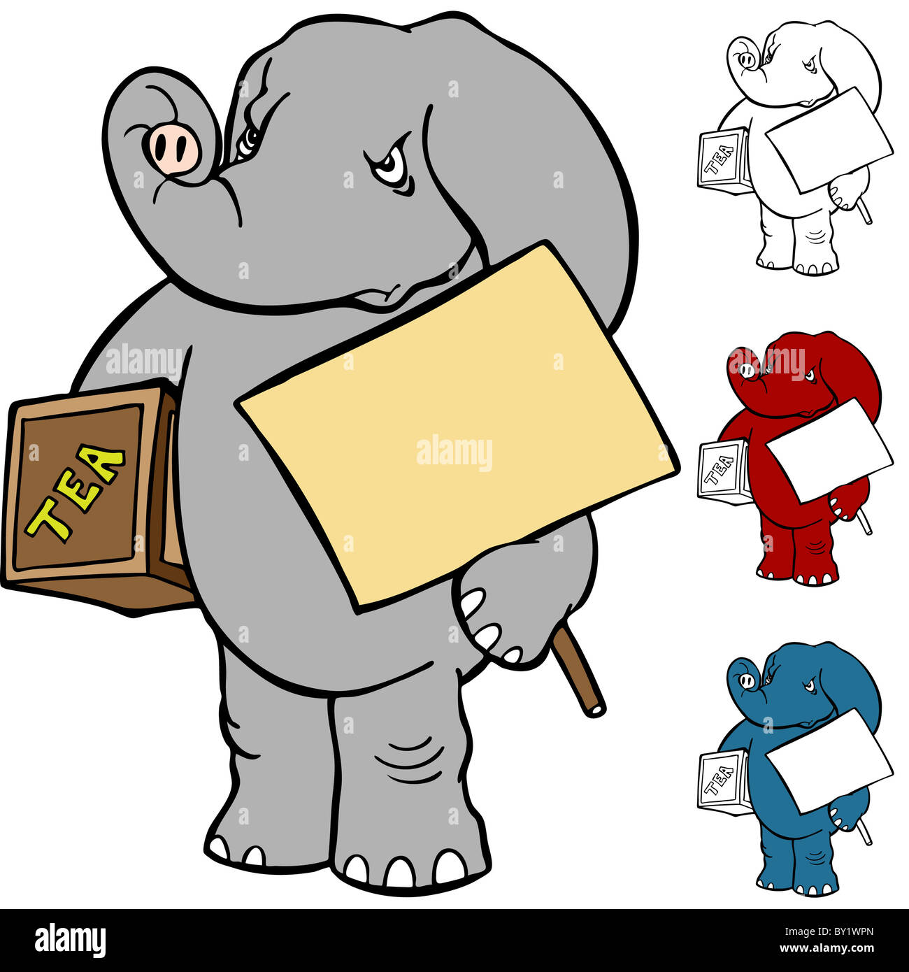 Tea party protester hi-res stock photography and images - Alamy