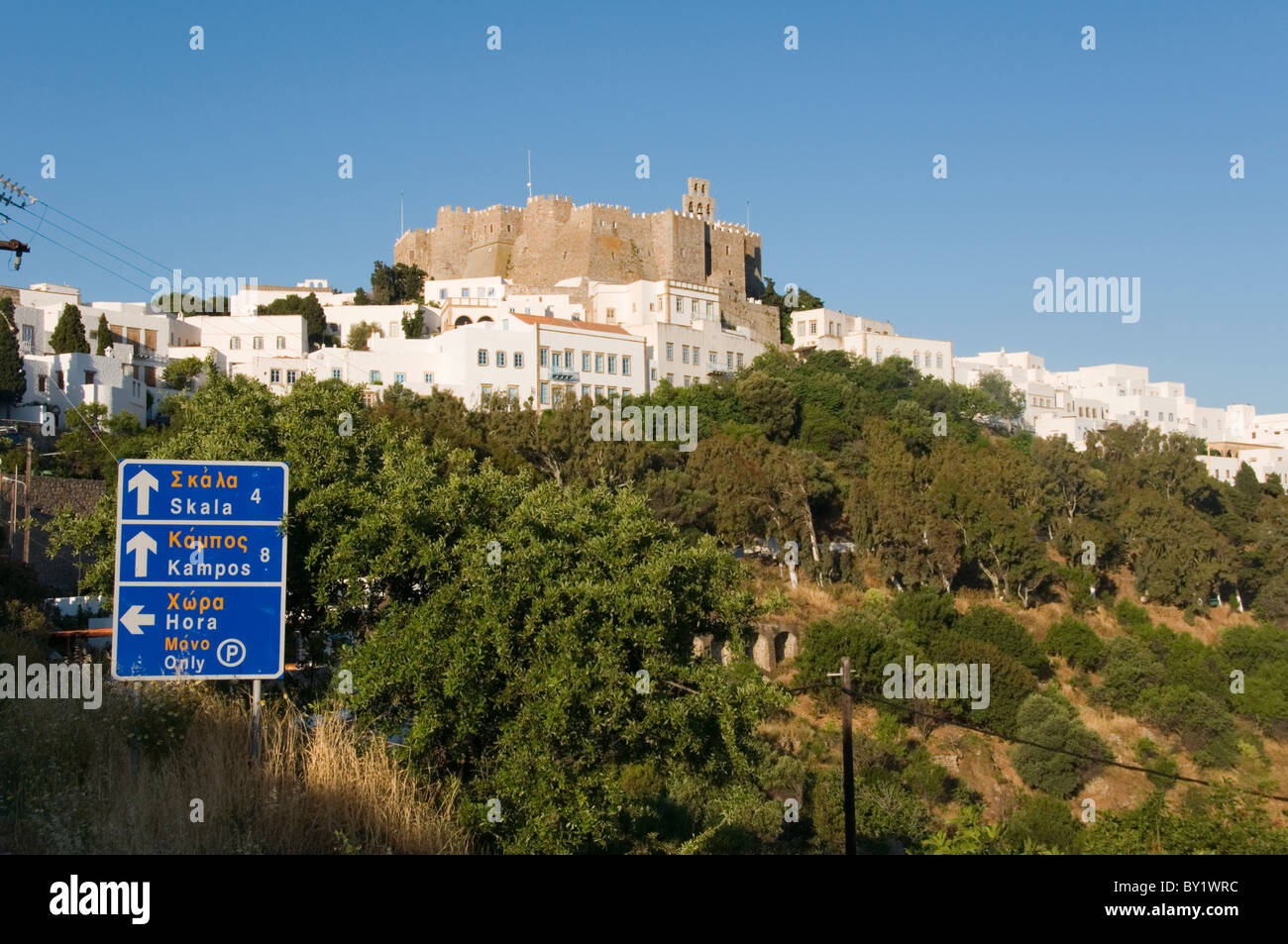 Fortified Monastery of St John on the Island of Patmos, Dodacanese ...