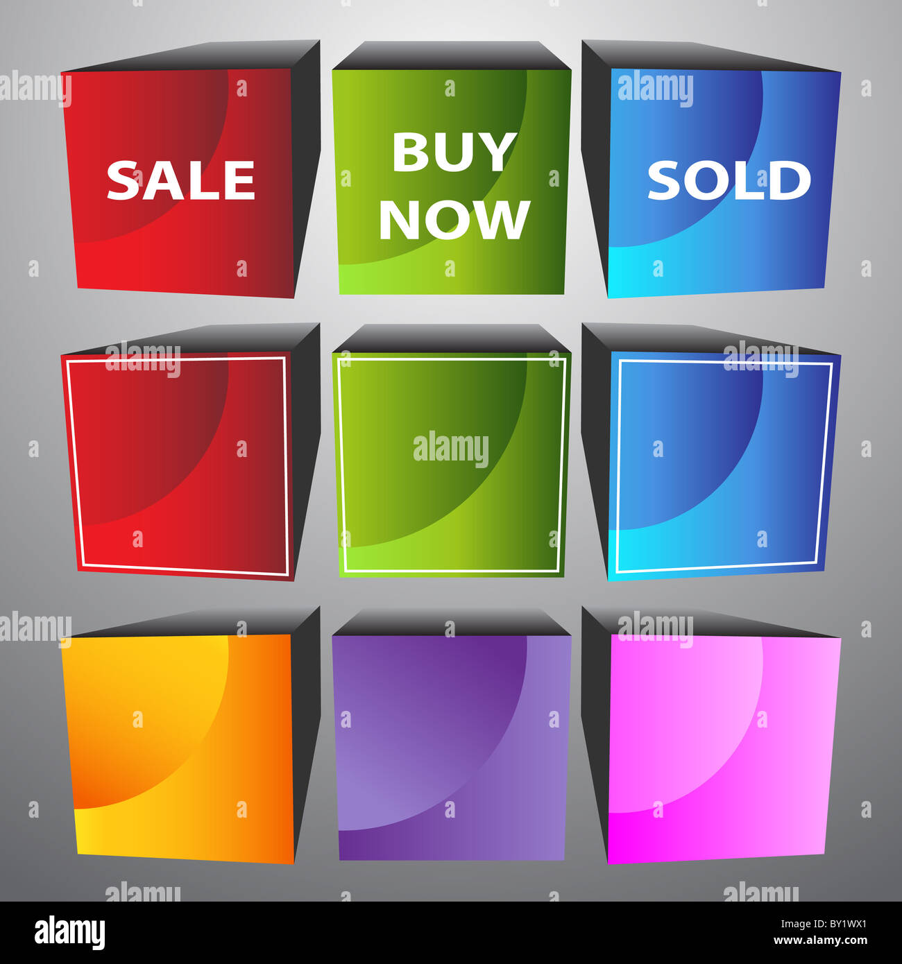 An image of 3D cubes Stock Photo - Alamy