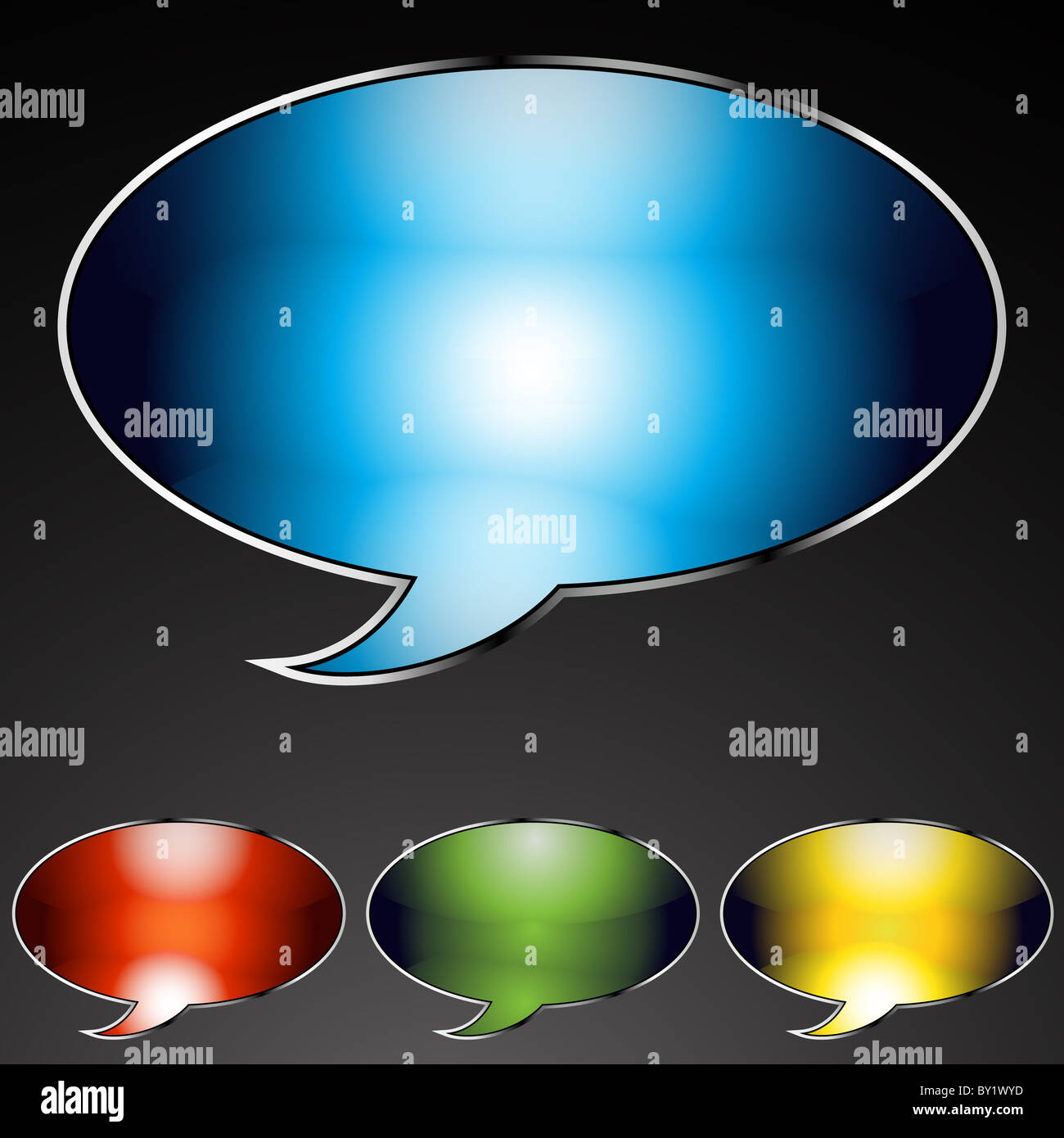 An image of a speech bubble set Stock Photo - Alamy