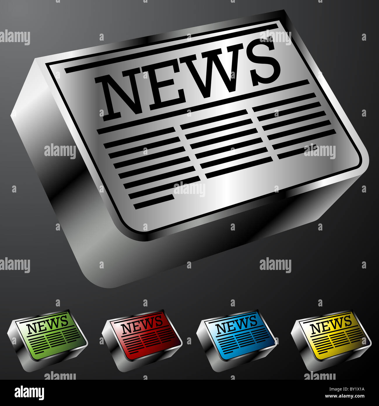 An image of newspaper buttons Stock Photo - Alamy