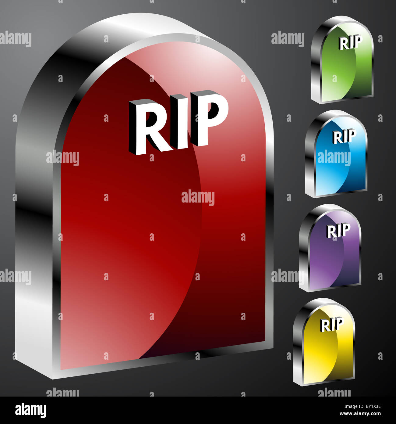 Rip tombstone clipart hi-res stock photography and images - Alamy